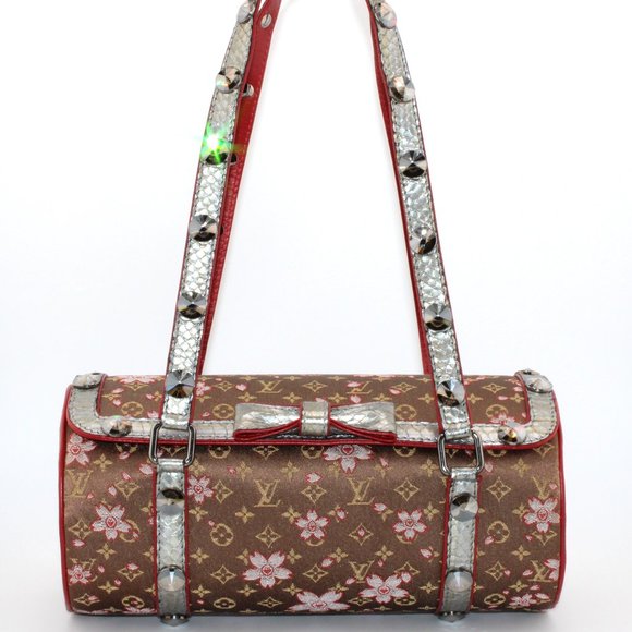 Louis Vuitton | Bags | Louis Vuitton Satin Cherry Blossom Peloa Handbag ...